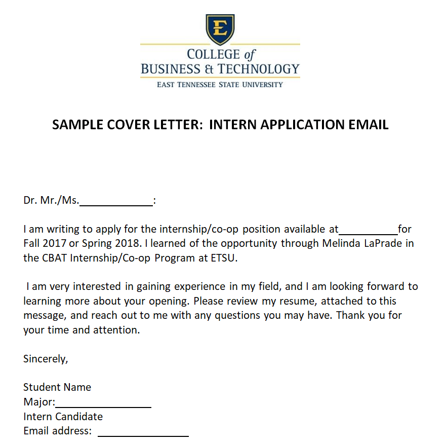 Internship Application Email - 8 FREE Samples + Writing Tips
