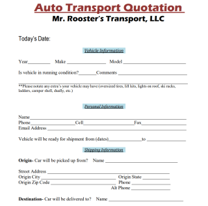 6+ FREE Transport Quotation Templates