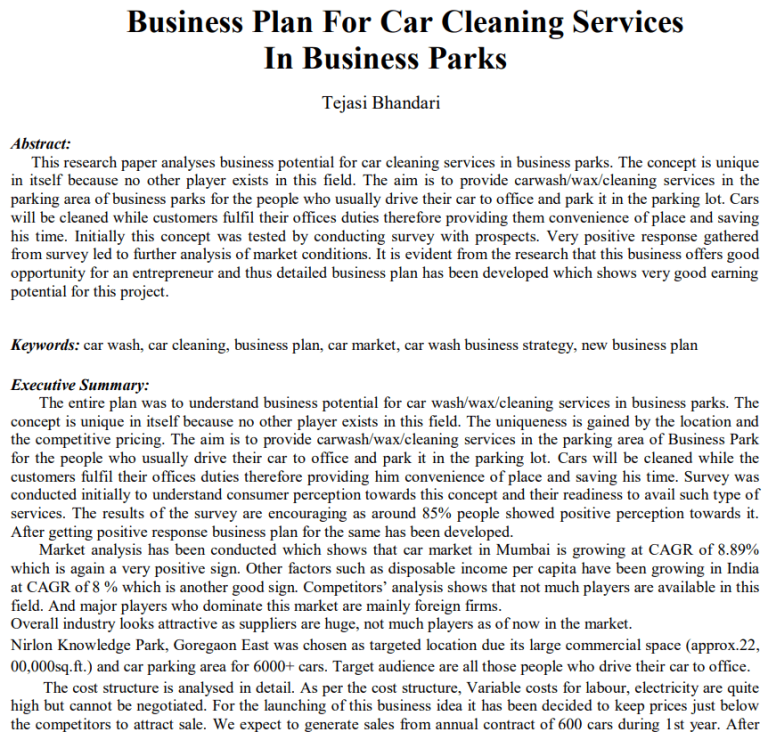 11+ Printable Cleaning Service Business Plan Templates in PDF
