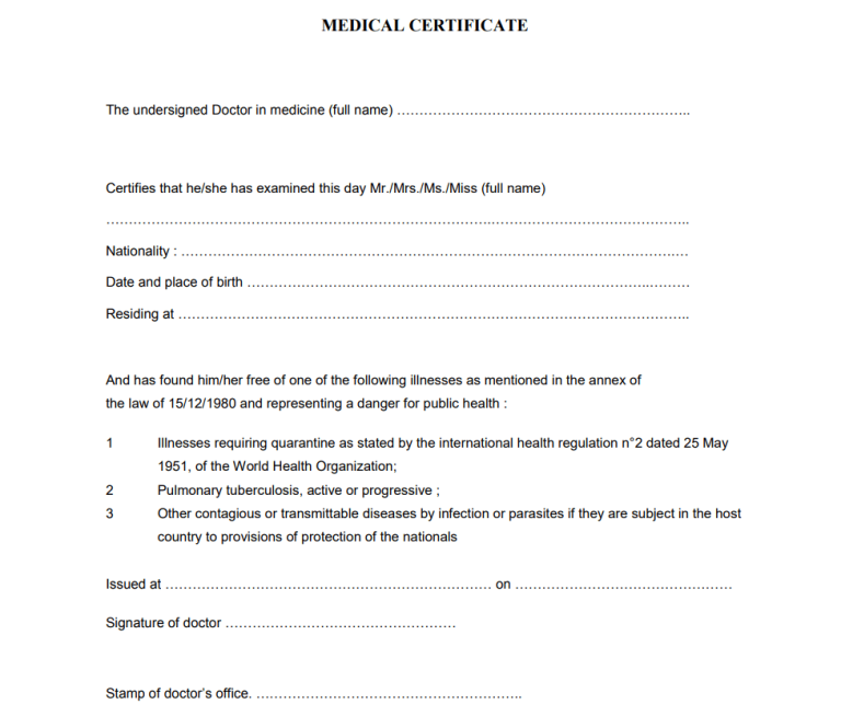 15+ FREE Medical Certificate Samples [WORD & PDF]