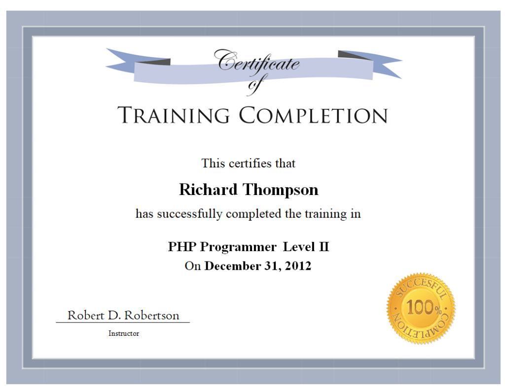 11+ Editable Work Completion Certificate Templates