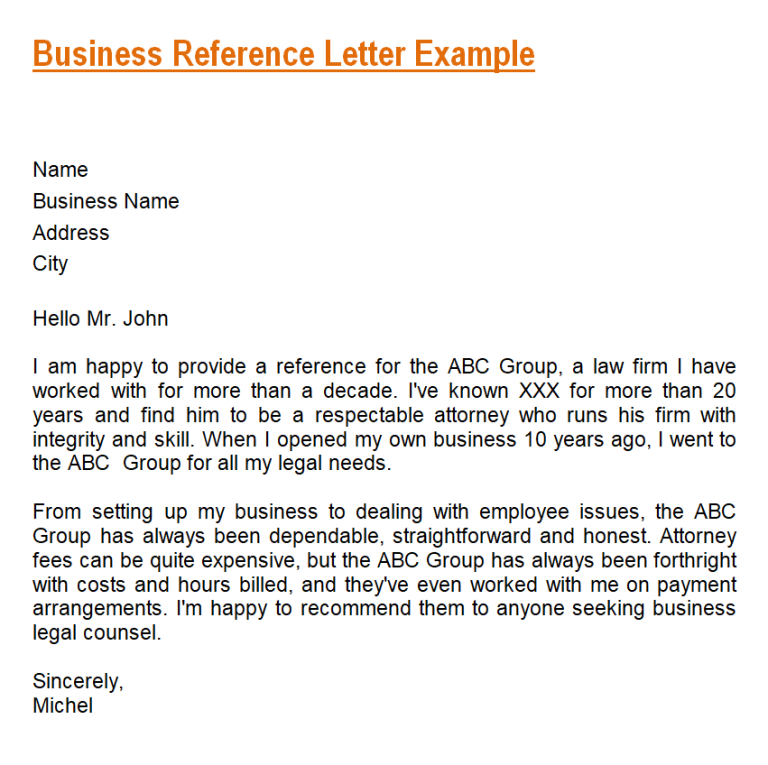 18+ Easy-To-Use Business Reference Letter Templates in MS WORD