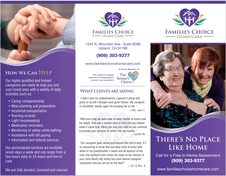 8+ Excellent Home Care Brochure Samples in PDF