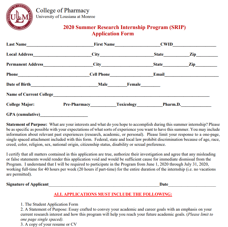 4 Special Internship Statement of Purpose Samples