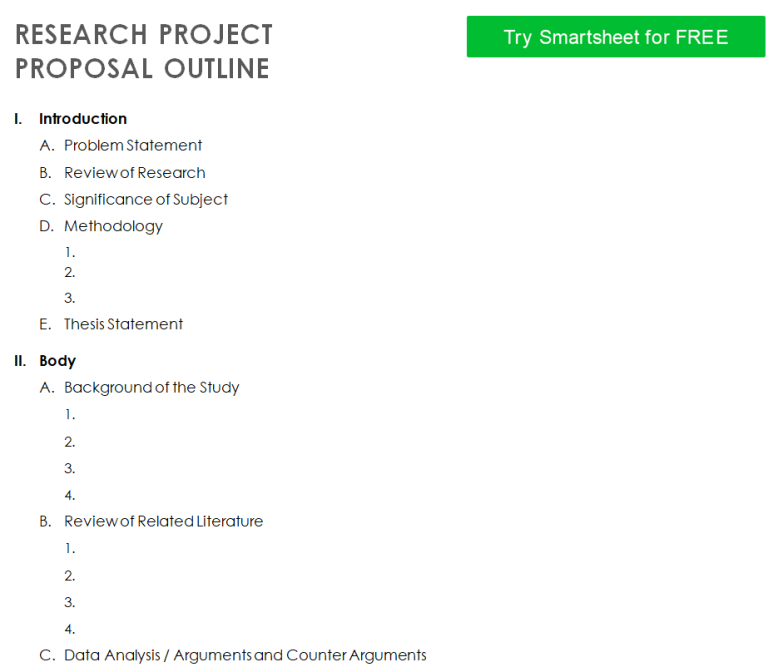 10+ Professional Project Outline Word Templates