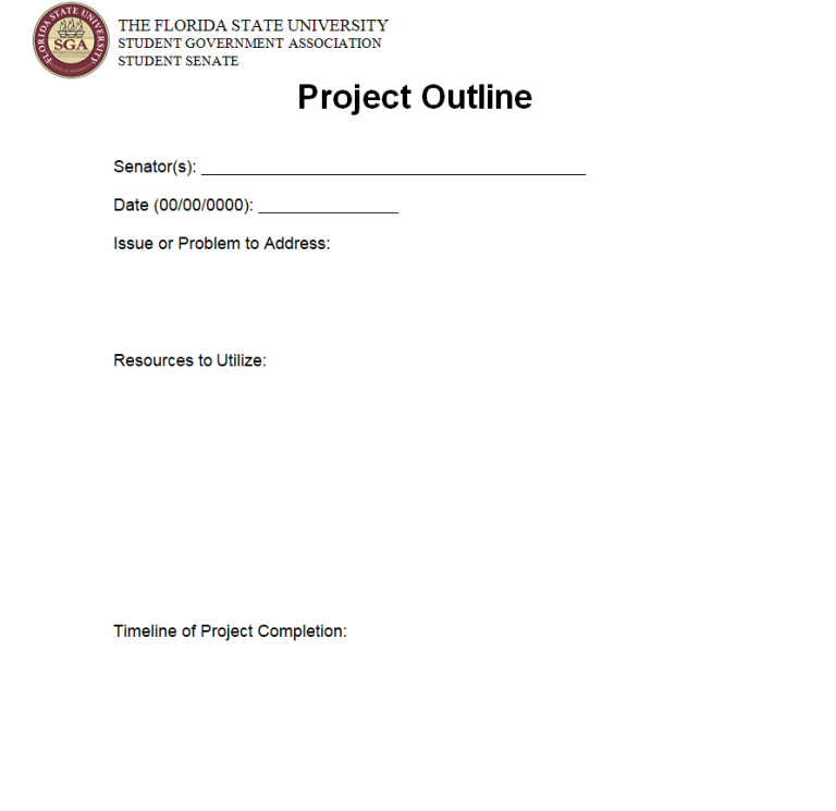 10+ Professional Project Outline Word Templates