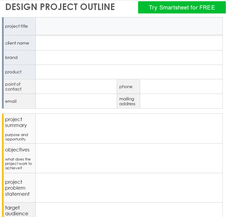 10+ Professional Project Outline Word Templates