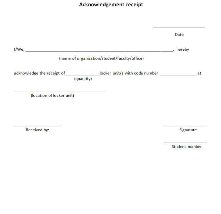 11+ BEST Acknowledgment Receipt Samples