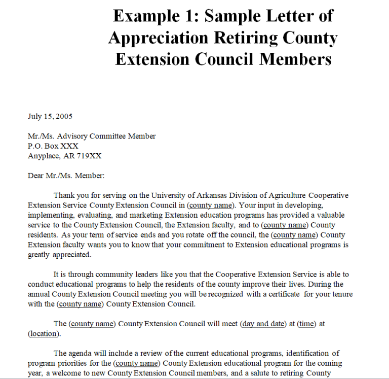27+ BEST Appreciation Letter Templates in MS WORD
