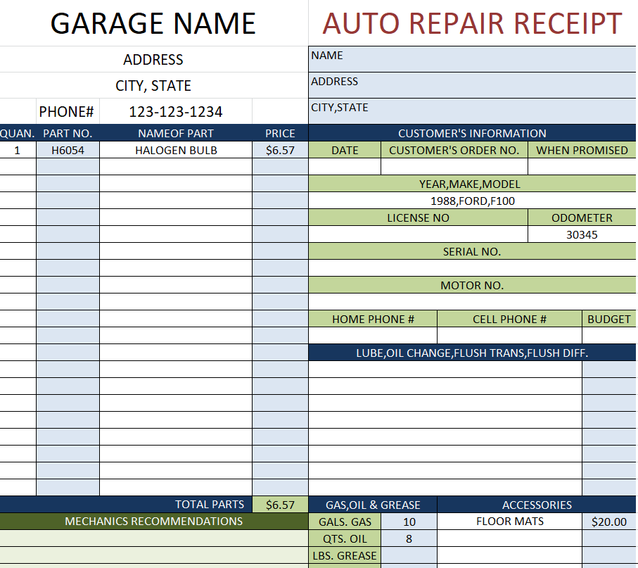 15+ FREE Auto Repair Invoice Templates [WORD & EXCEL]