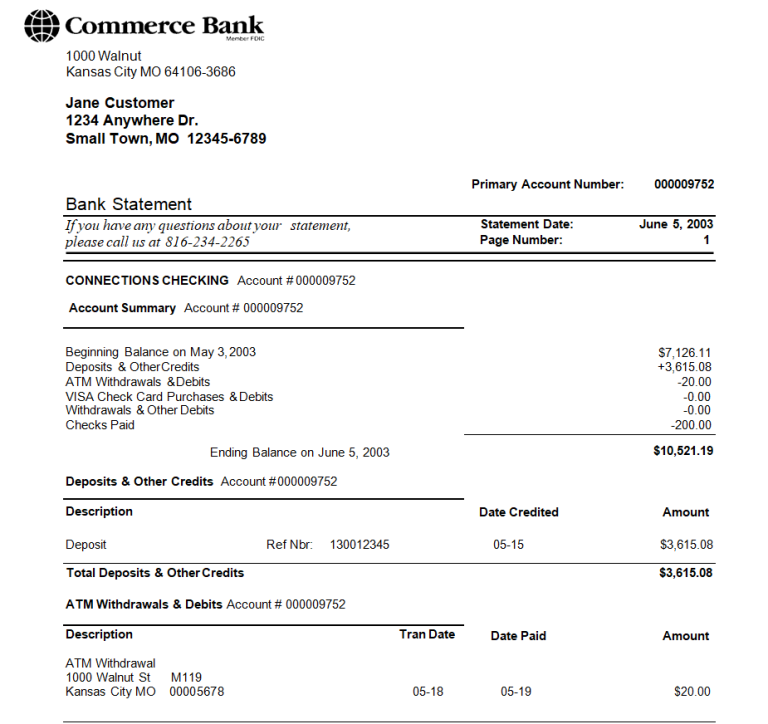 12+ FREE Printable Bank Statement Templates [WORD & EXCEL]