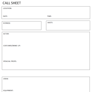 22+ Professional Call Sheet Templates [WORD & EXCEL]