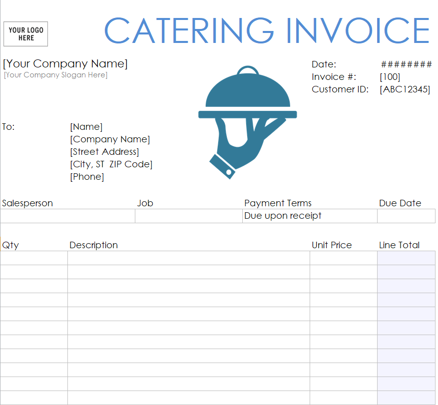 Download Top 20 Catering Invoice Templates [DOC & EXCEL]