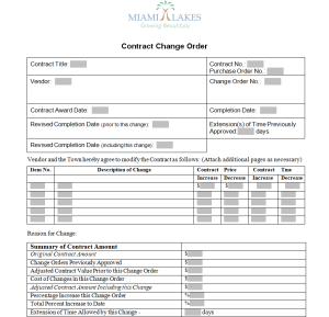26+ FREE Change Order Templates in MS WORD