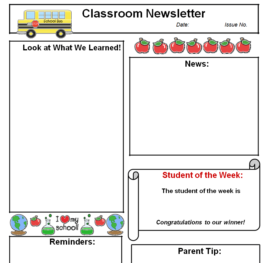 18+ Excellent Classroom Newsletter Templates in MS WORD