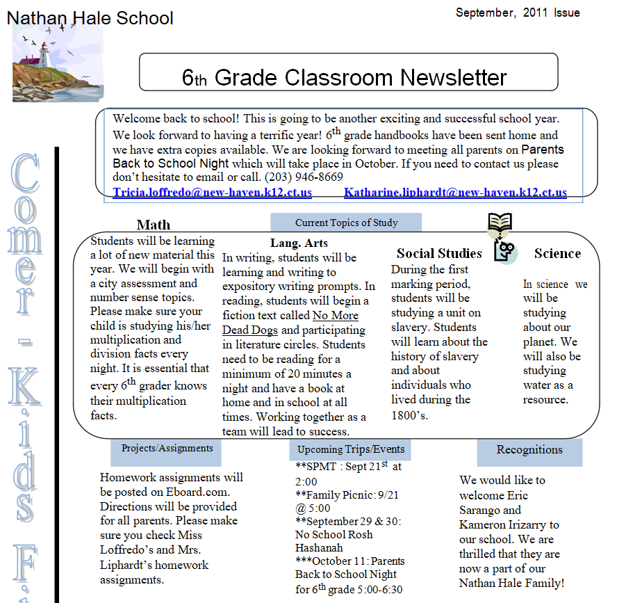 18+ Excellent Classroom Newsletter Templates in MS WORD