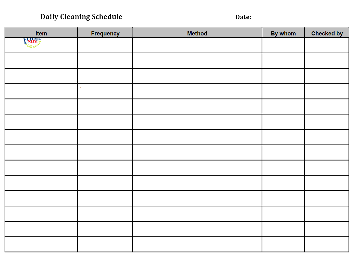16+ Amazing Cleaning Schedule Templates [WORD & EXCEL]