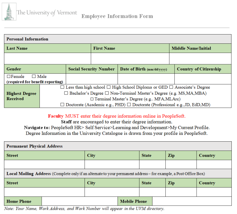 24+ Editable Employee Information Form Templates (WORD)