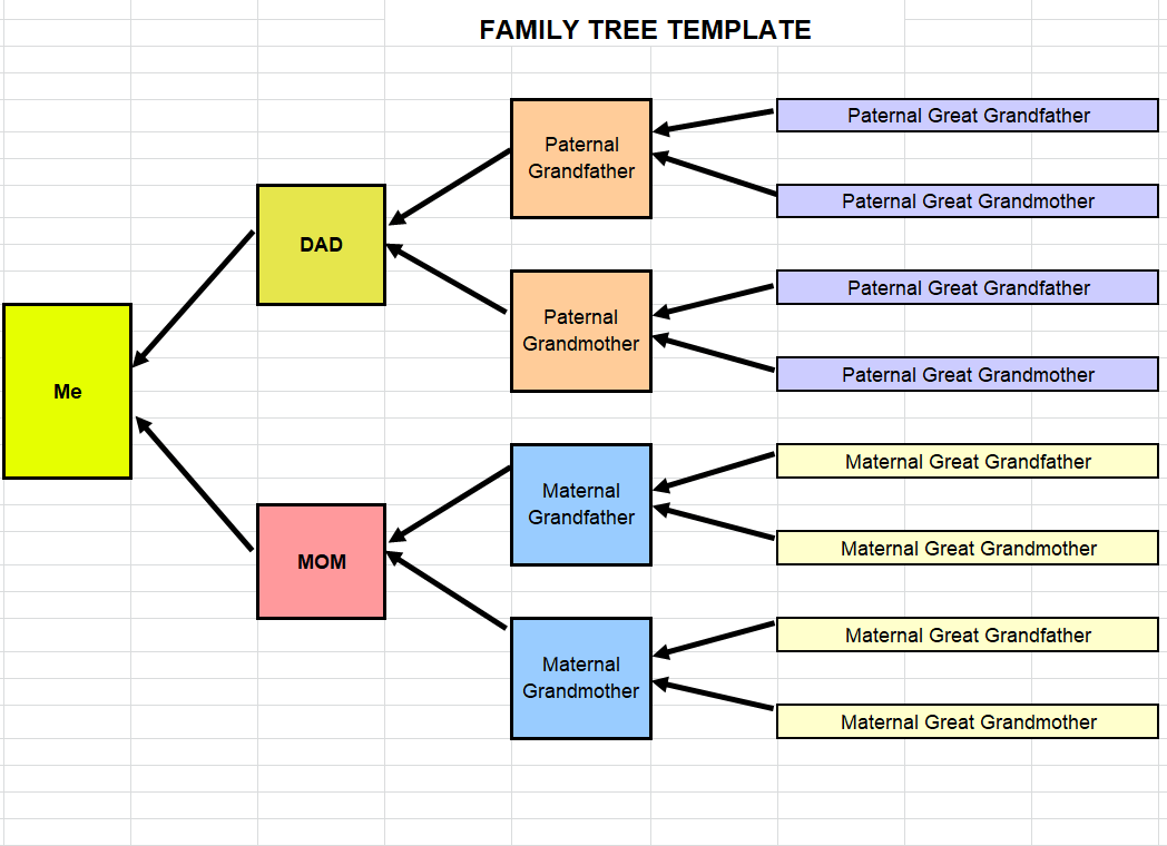14+ Easily Customizable Family Tree Templates [WORD & EXCEL]