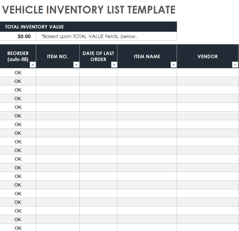 17+ FREE Inventory List Excel Templates