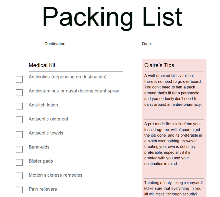 Top 14 BEST Packing List Templates [Word & Excel]