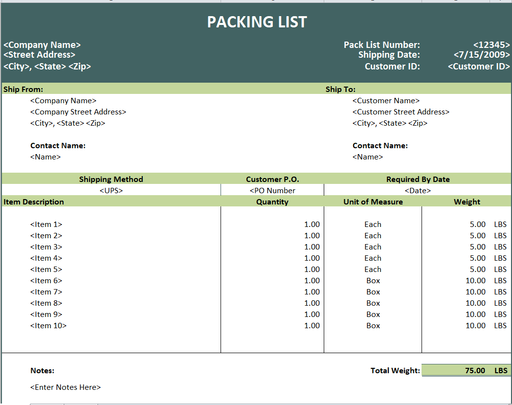 Top 14 BEST Packing List Templates [Word & Excel]