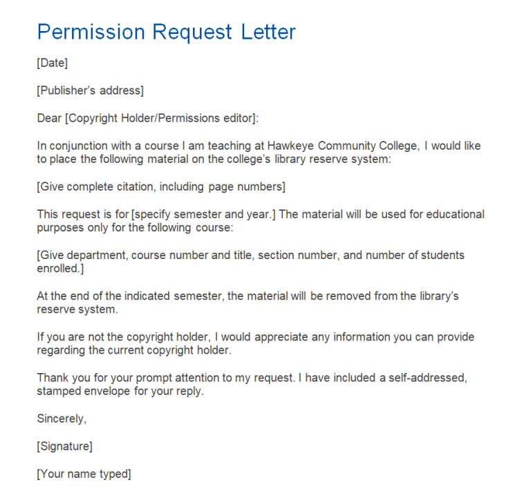 23+ Useful Permission Letter Templates in MS WORD