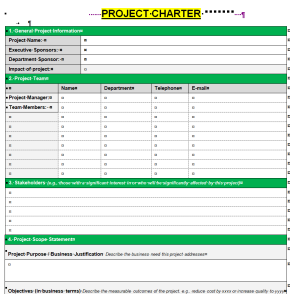 21+ Excellent Project Charter Templates
