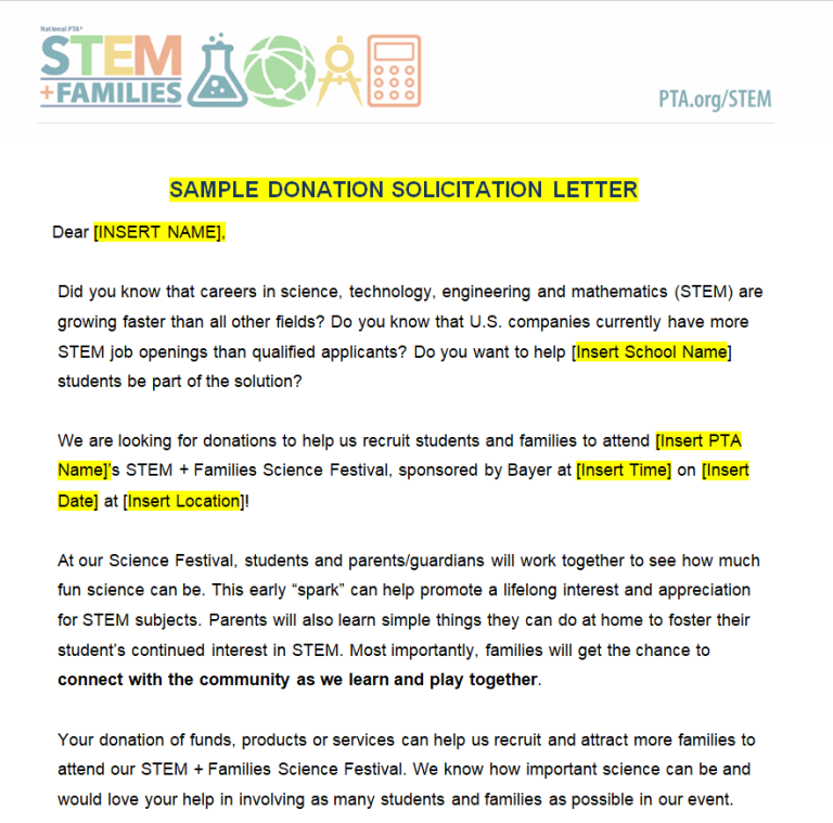 20+ BEST Solicitation Letter Samples (in MS WORD)