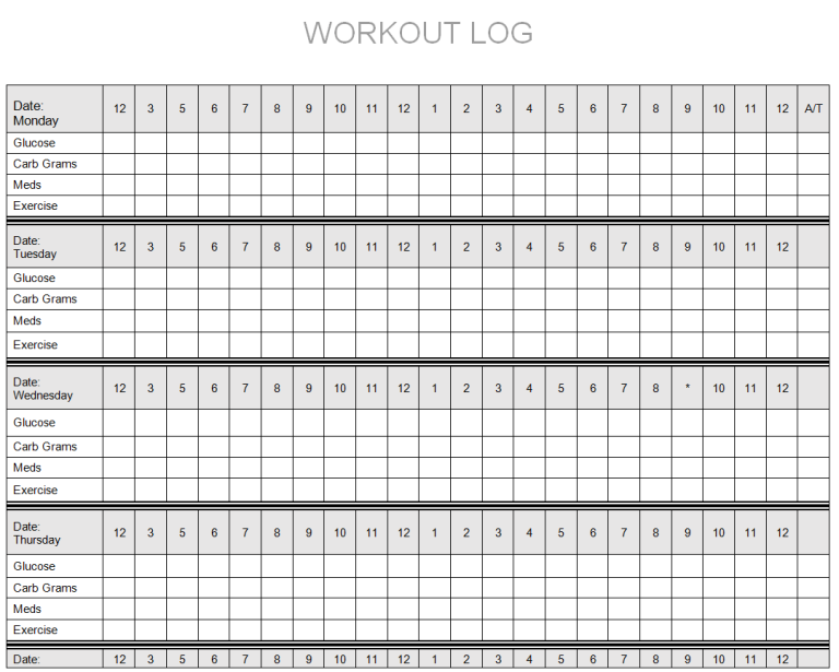 Top 25 FREE Workout Log Templates [in WORD & EXCEL]