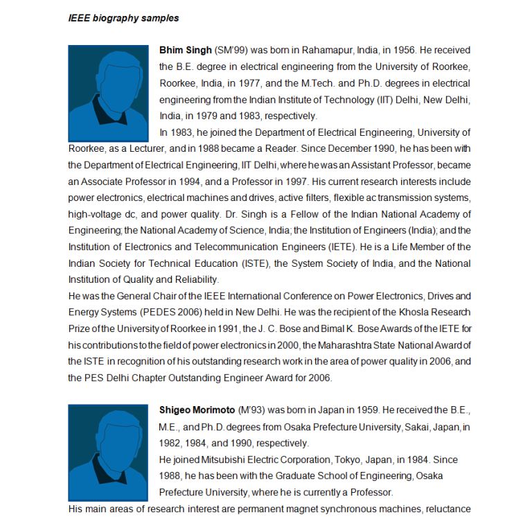14+ Remarkable Biography Word Templates