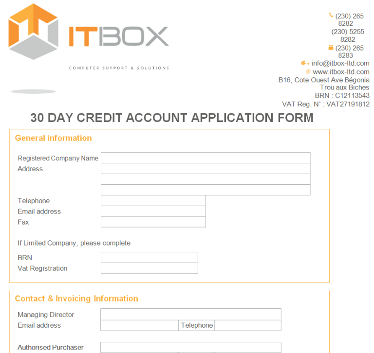 24+ FREE Credit Application Form Templates