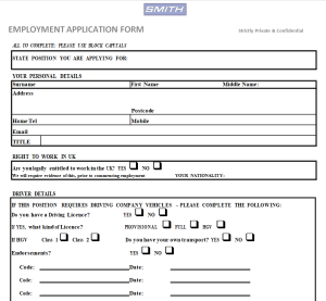 16+ Handy Employment Application Templates in MS WORD