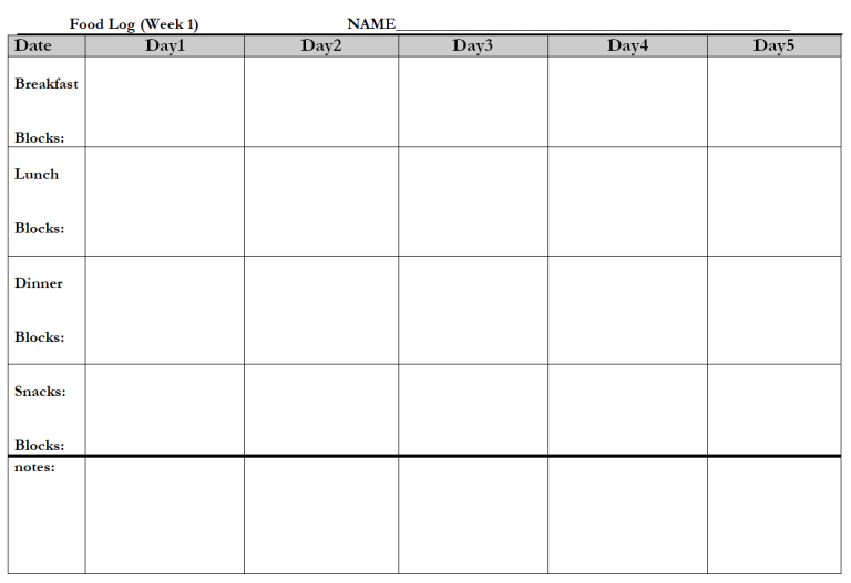 35+ Practical Use Food Log Templates [Word, Excel, PDF]