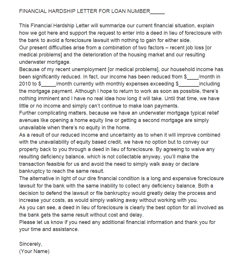 17+ Editable Hardship Letter Templates in MS WORD
