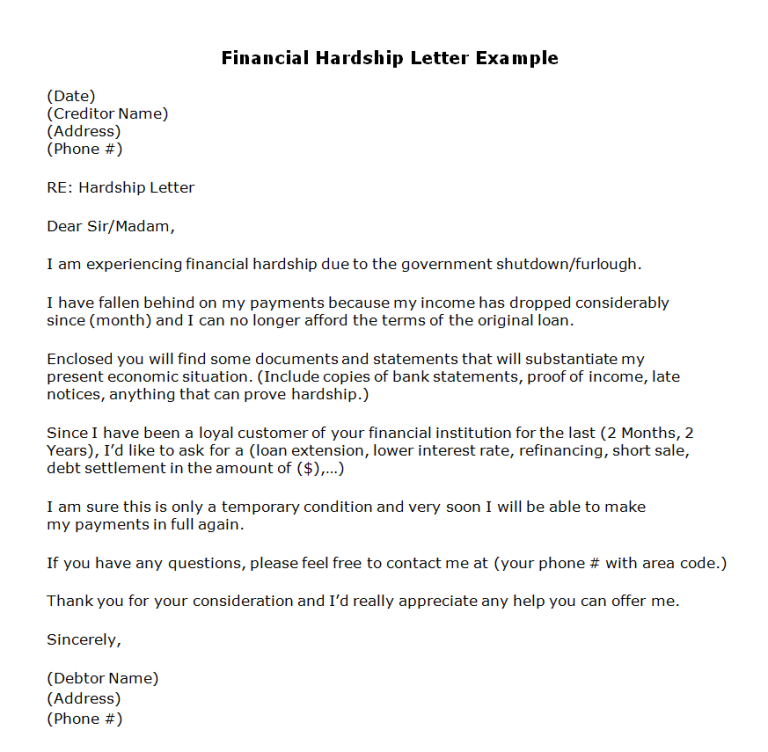 17+ Editable Hardship Letter Templates in MS WORD