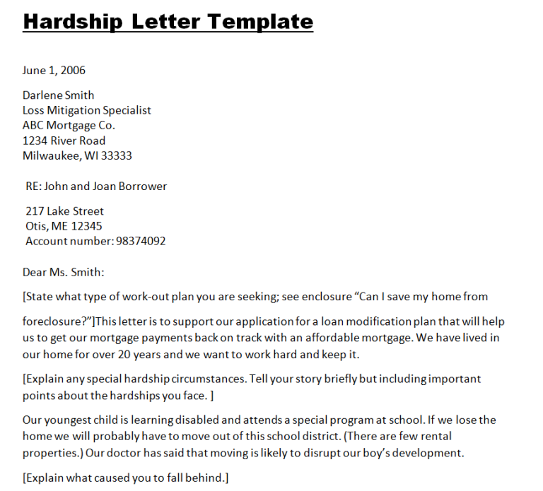 17+ Editable Hardship Letter Templates in MS WORD