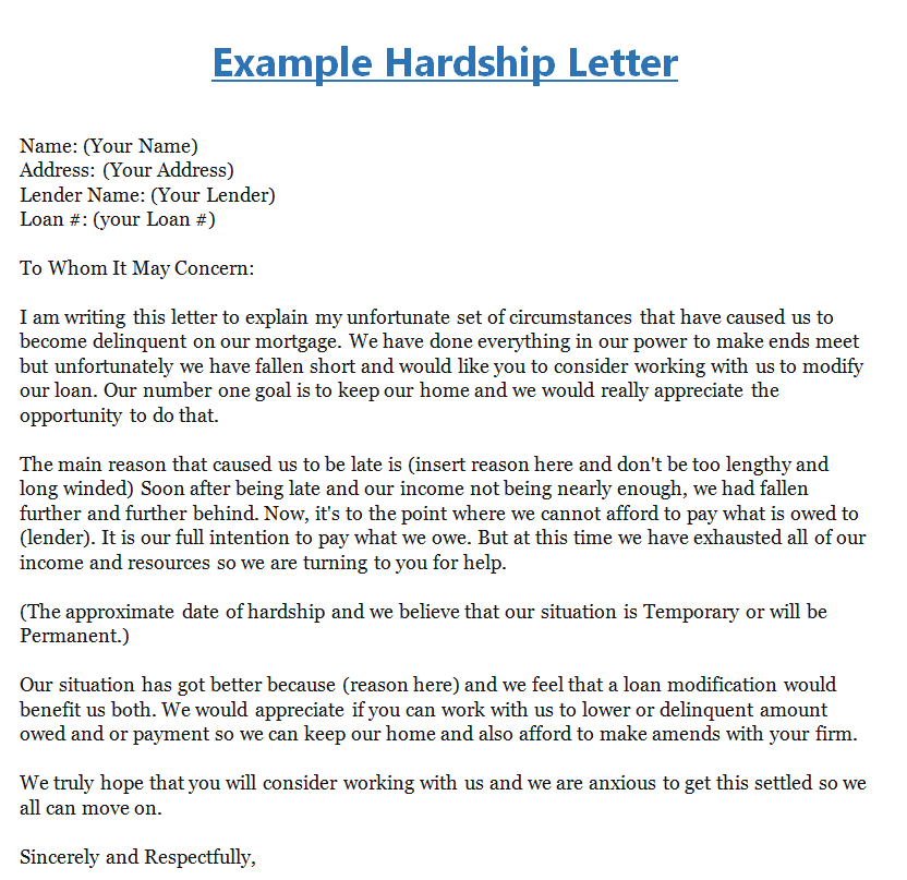 17+ Editable Hardship Letter Templates in MS WORD