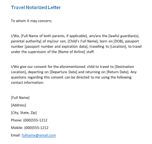 15+ Formal Notarized Letter Templates in MS WORD