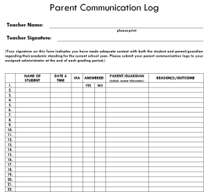 18+ Real Use Parent Communication Log Templates