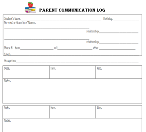 18+ Real Use Parent Communication Log Templates