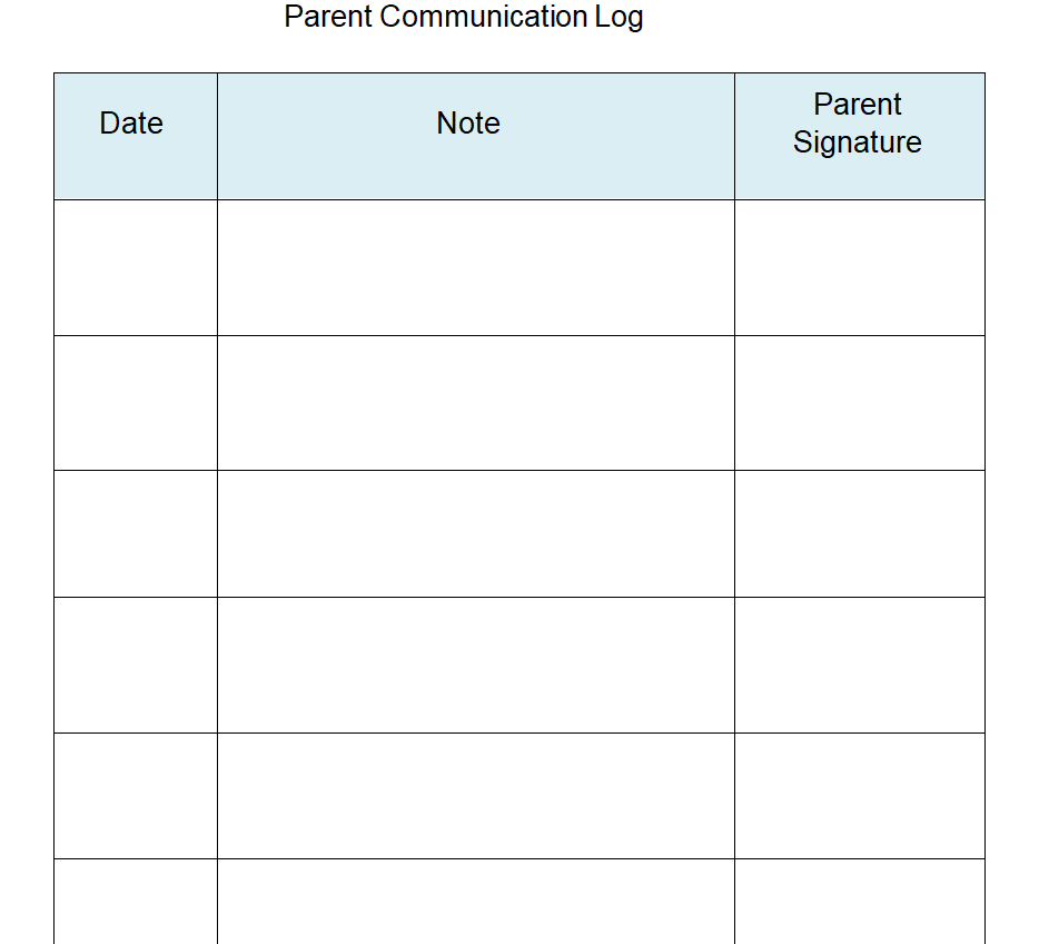 18+ Real Use Parent Communication Log Templates