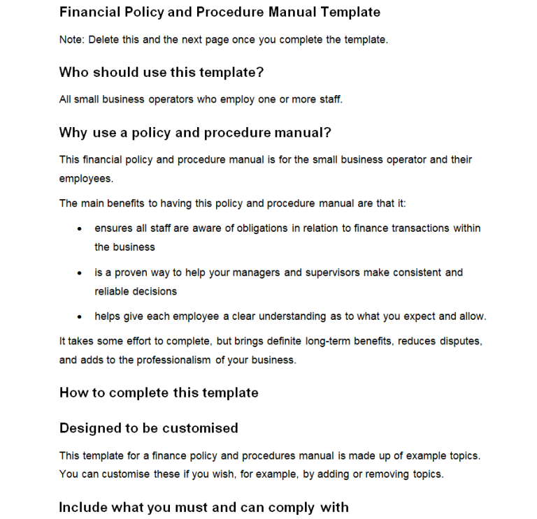 16+ Policy and Procedure Templates