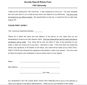 15+ Handy Security Deposit Receipt Templates in MS WORD