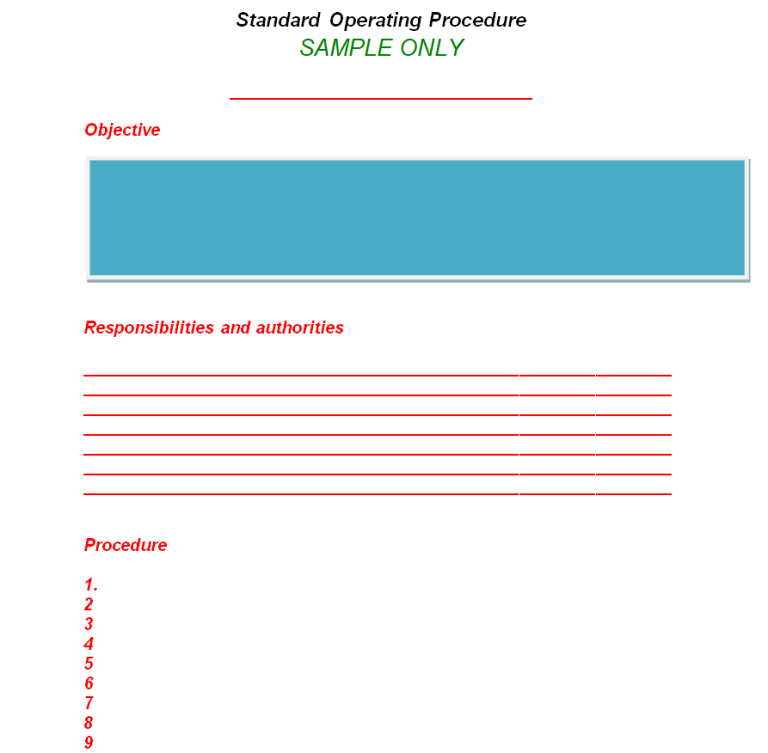 25+ BEST Standard Operating Procedure (SOP) Templates