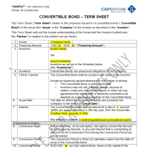 Download Top 25 Term Sheet Templates in MS WORD
