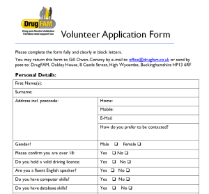 30+ Printable Volunteer Application Form Templates