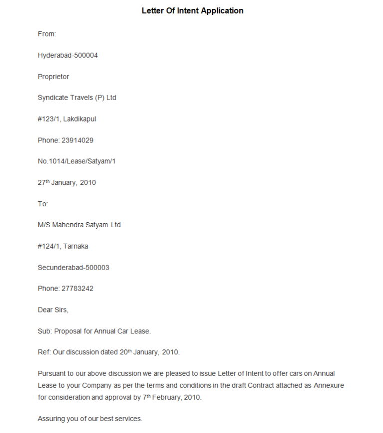 45 Perfect Letter of Application Templates in MS WORD
