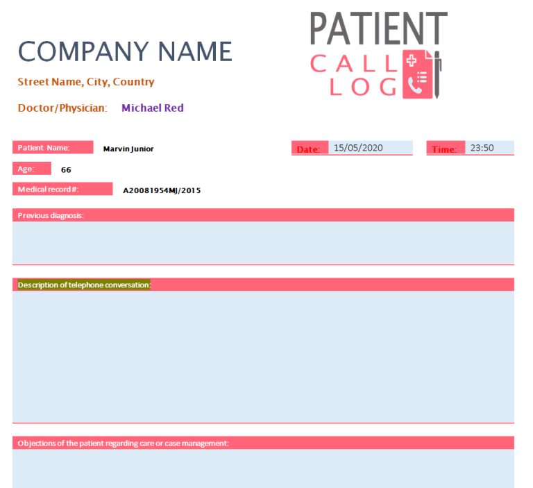 25+ Daily Use Call Log Templates [Excel & Word]