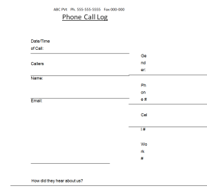 25+ Daily Use Call Log Templates [Excel & Word]